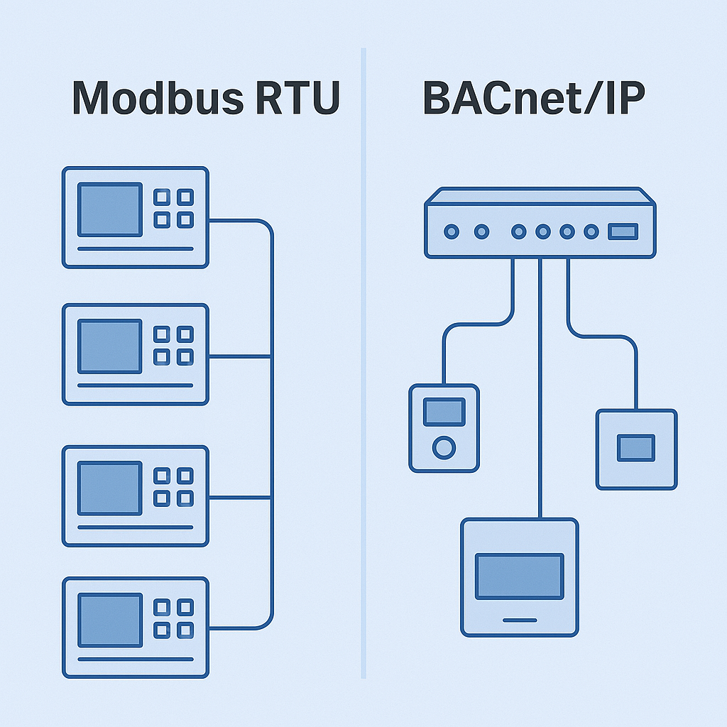 So sánh Modbus và Bacnet, phân biệt giao thức và chuẩn truyền thông